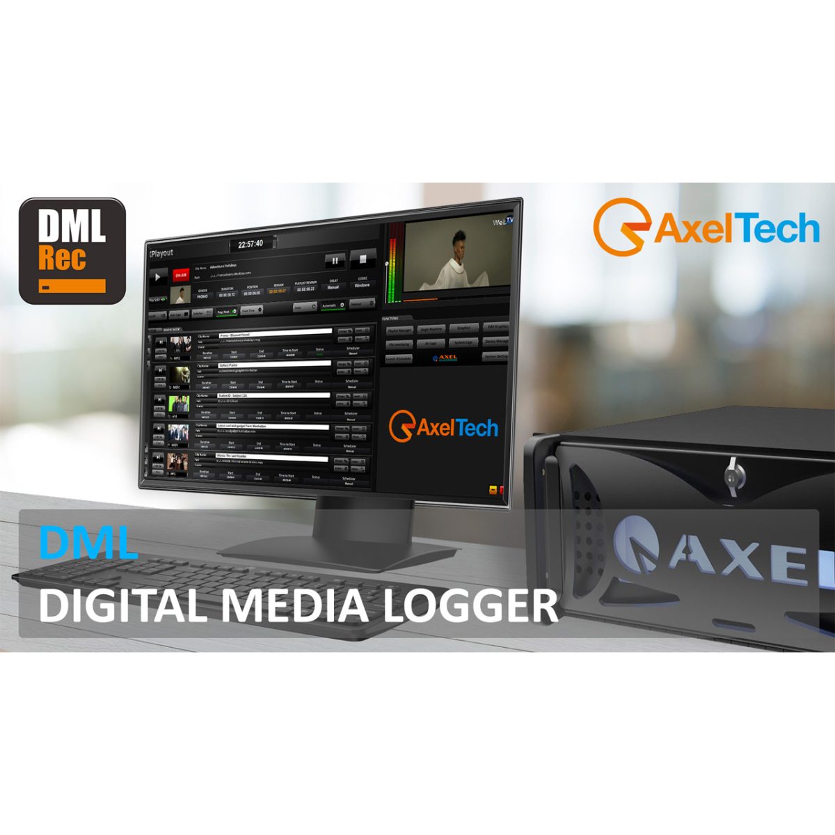 Axel Technology DML Digital Media Logger 4-Channel Video Recorder ...