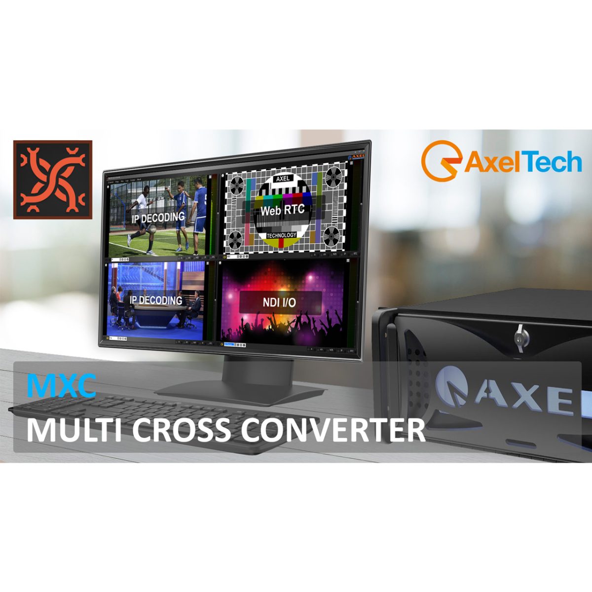 Axel Technology MXC Multi Cross Converter 9-channel Media Converter ...