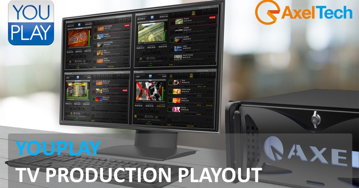 Axel Technology YouPlay Pro Television Studio Playout Software - US ...