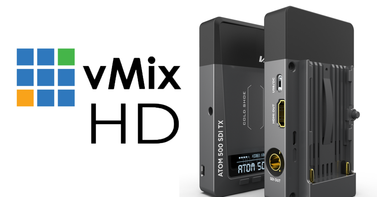 Vaxis ATOM 500 Wireless TX/RX Kit with vMix Basic HD - US BROADCAST ...