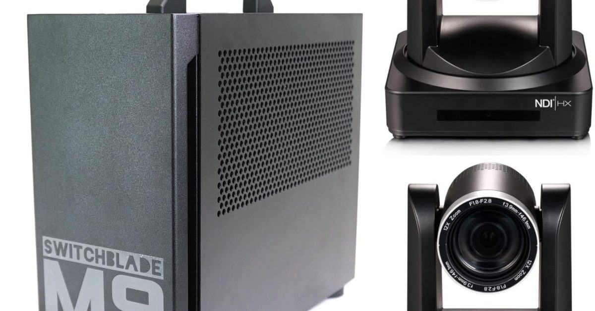 Switchblade M9 vMix switcher - Bundle with Two (2) PTZ 20X Zoom Cameras ...