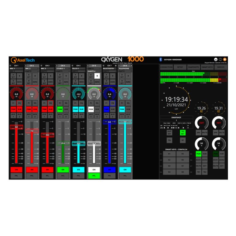 Axel Technology Oxygen 1000 Rack - 2U Broadcast Audio Console - US ...