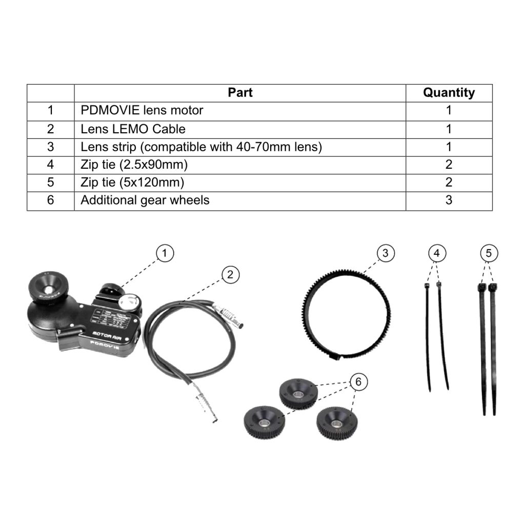 PDmovie lens motor package for Zanus PT heads - US BROADCAST ...