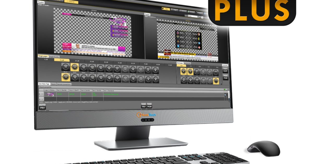 Axel CG Plus Broadcast Graphics Software - 2-Channel License - US ...