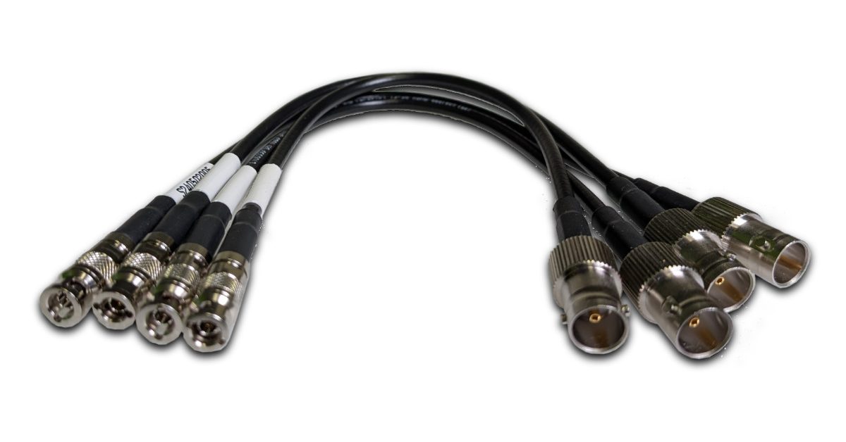 Switchblade Micro-BNC to Full-size BNC Adapter Cables - Set of Four ...