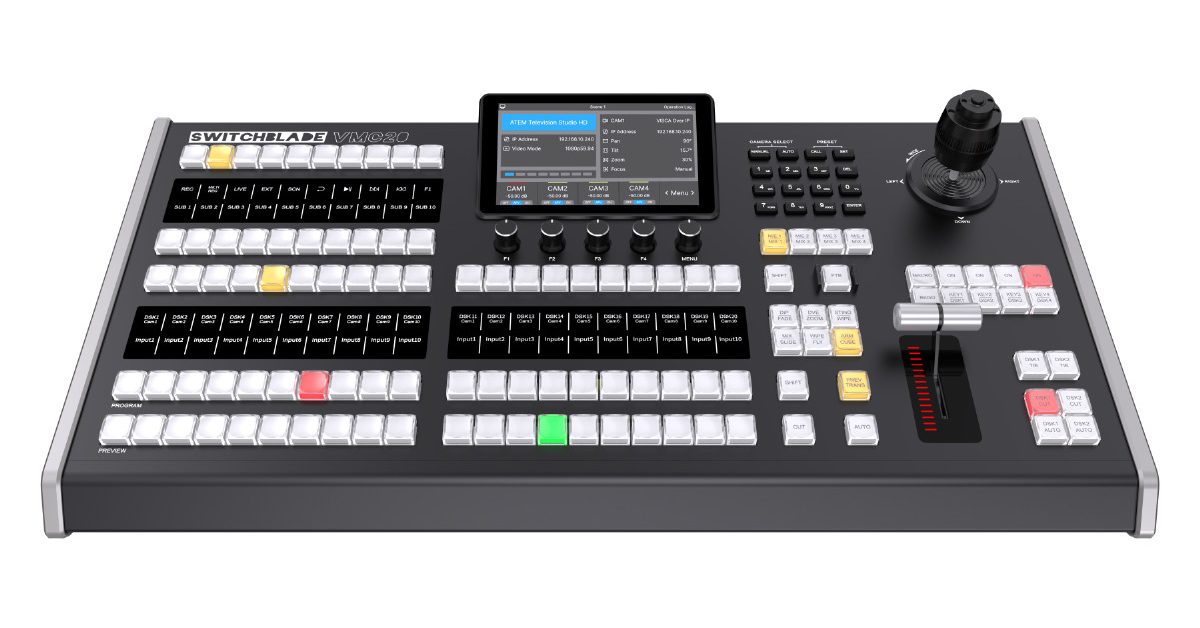 Switchblade VMC20 - 20-Channel Control Surface for vMix Software and ...